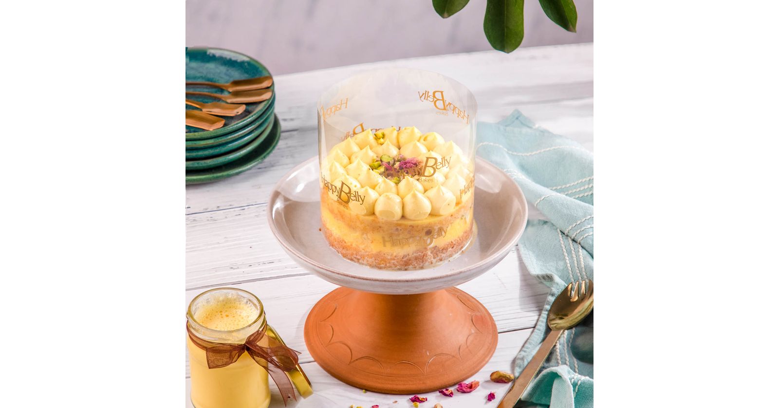 Order Mini Rasmalai Pull Up Cake Online - Eggless Treat